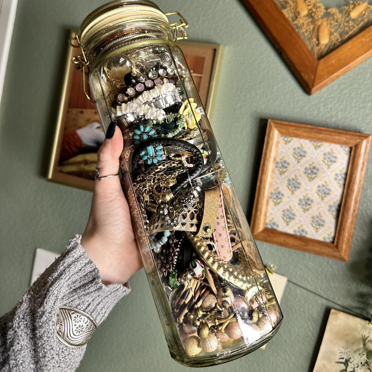 Noodle jar full of jewelry - Depop