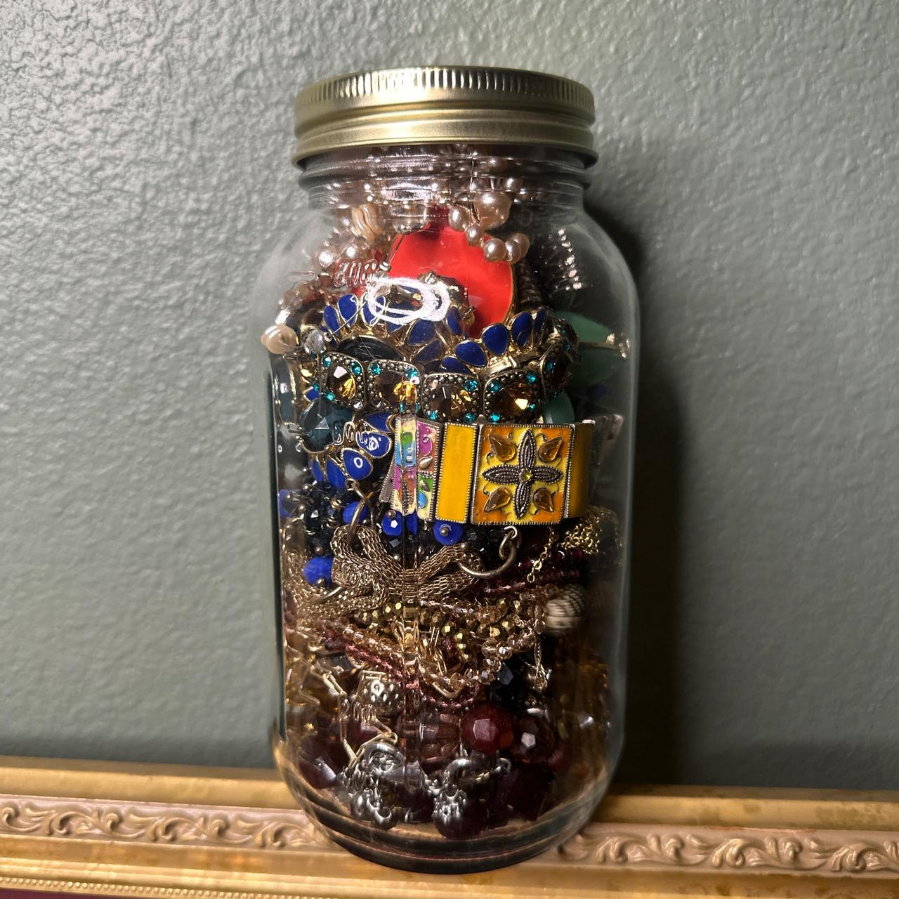 Some fun finds inside include a rose quartz... - Depop