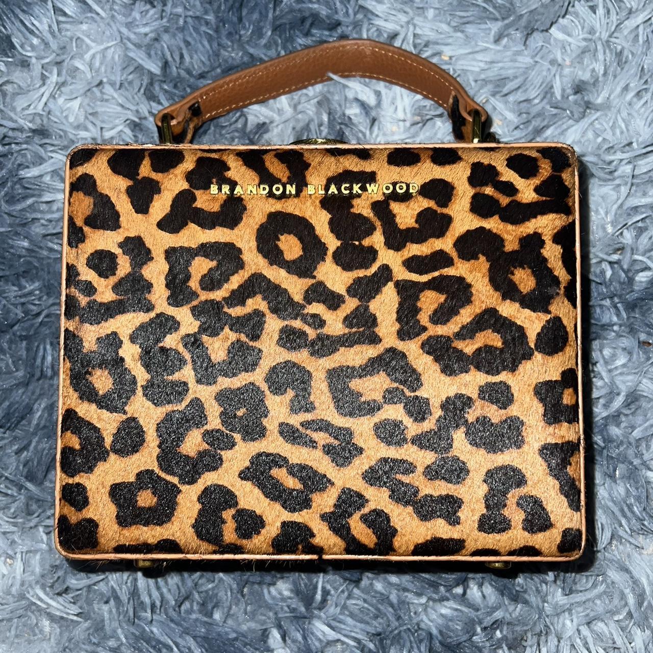 Brandon Blackwood Leopard Ponyhair Small Kendrick... - Depop