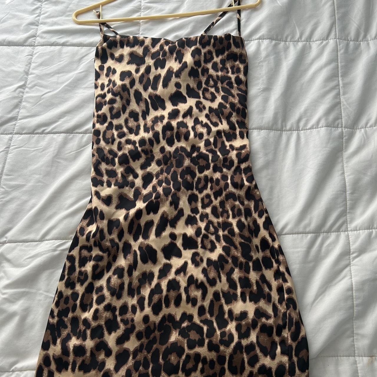 Leopard print mini dress #leopardprint #minidress -... - Depop