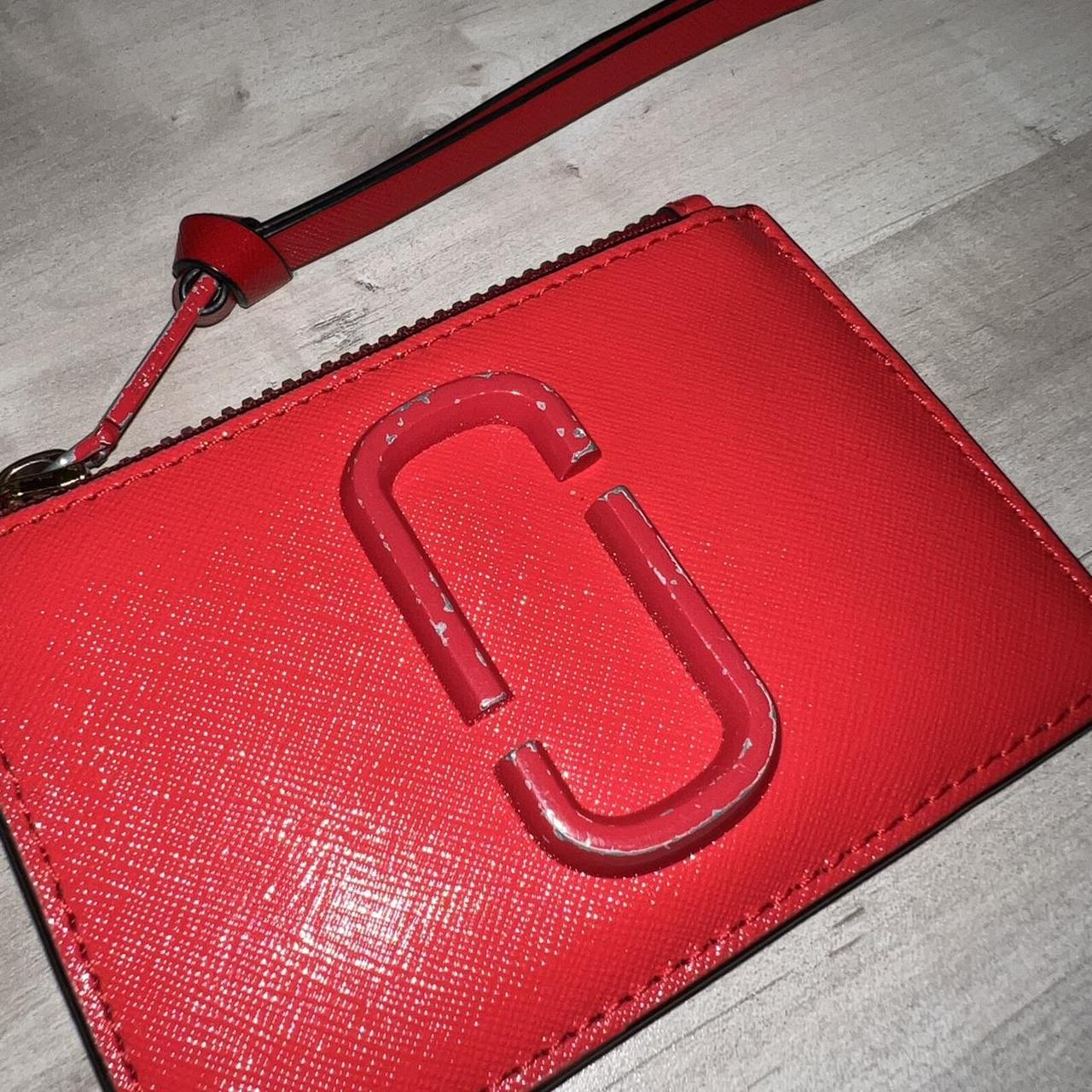 Red Marc Jacobs card holder In fair condition, the... - Depop
