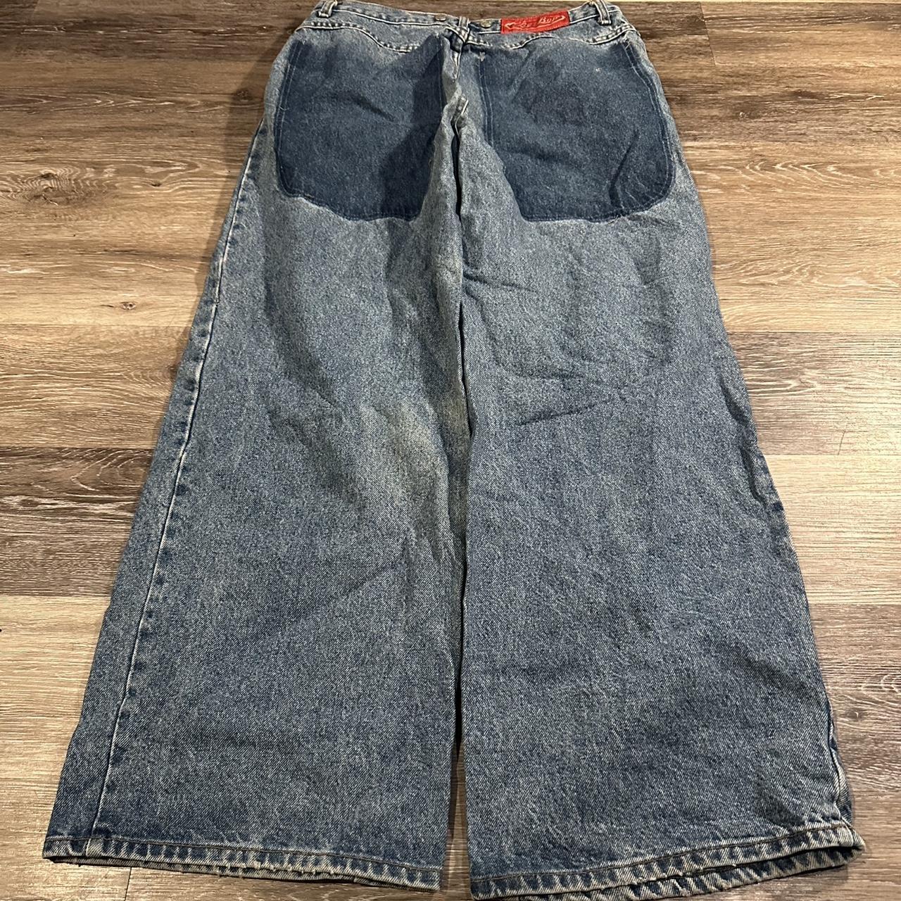 Super baggy denim bebop jeans with 12 inch leg... | Depop