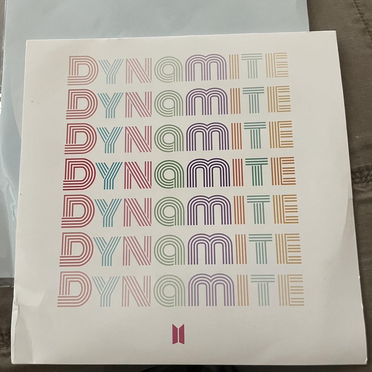 BTS Dynamite Vinyl. Outer packaging a little bent... - Depop