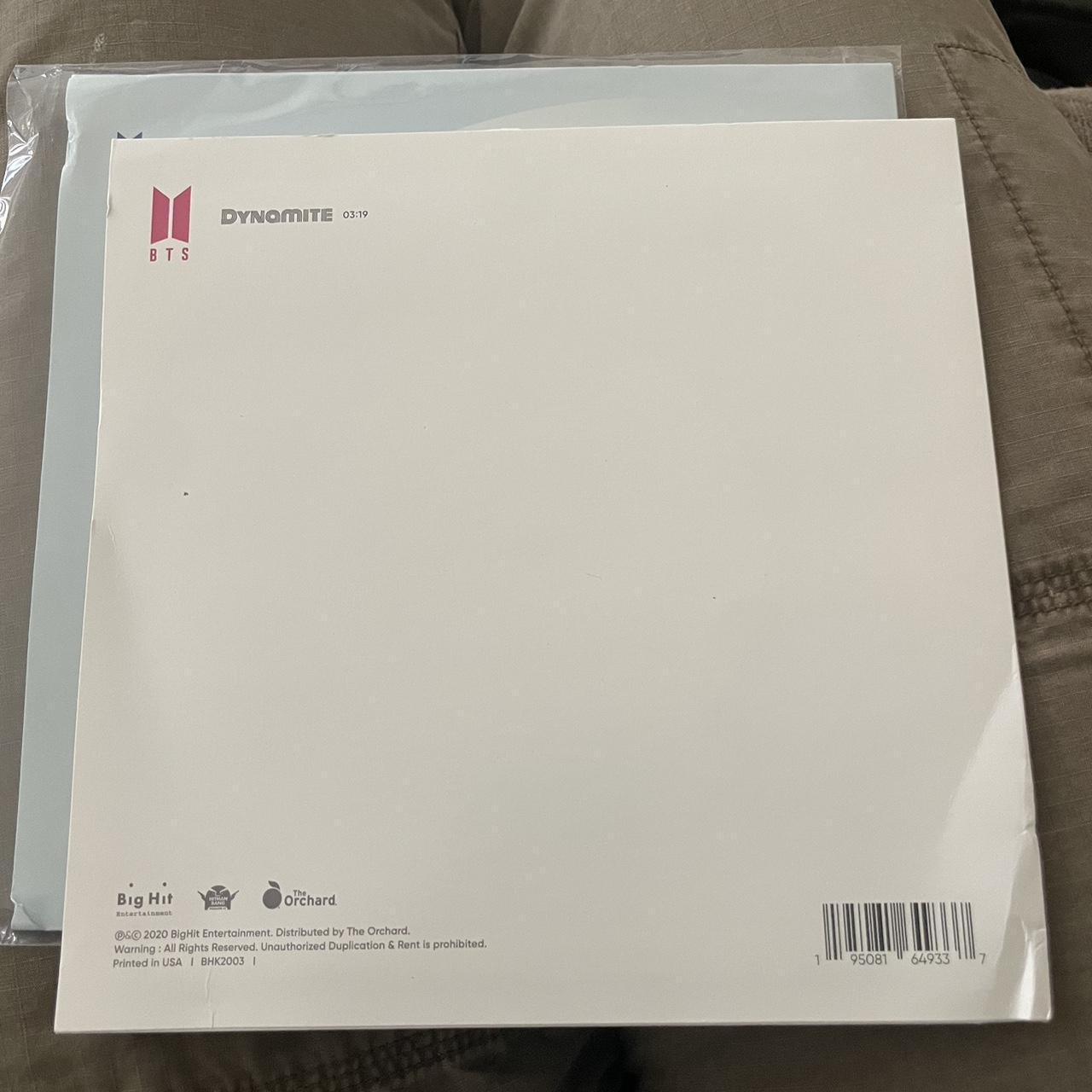BTS Dynamite Vinyl. Outer packaging a little bent... - Depop