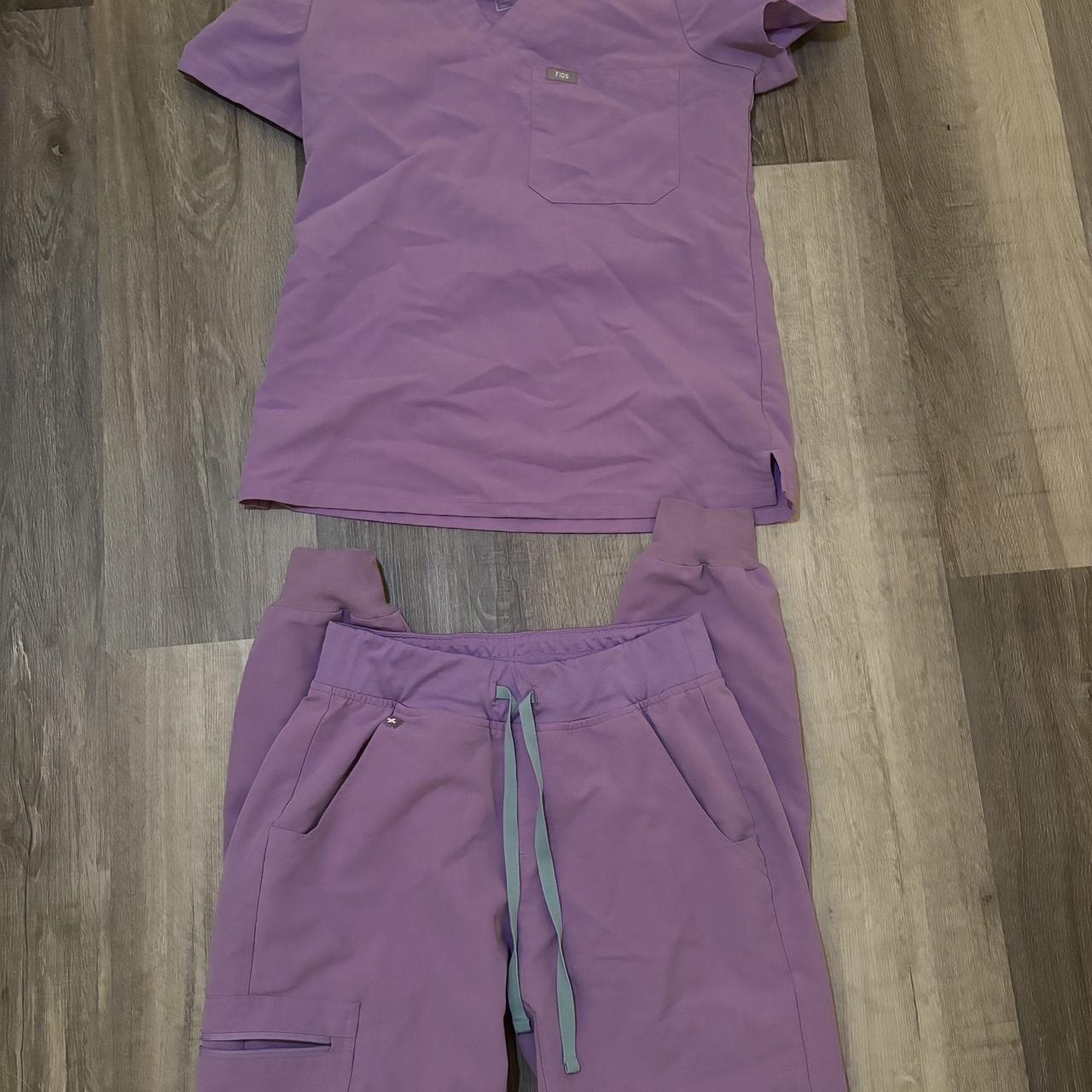 XS FIGS Lilac Dawn Catrina One-Pocket Scrub Top XS... - Depop