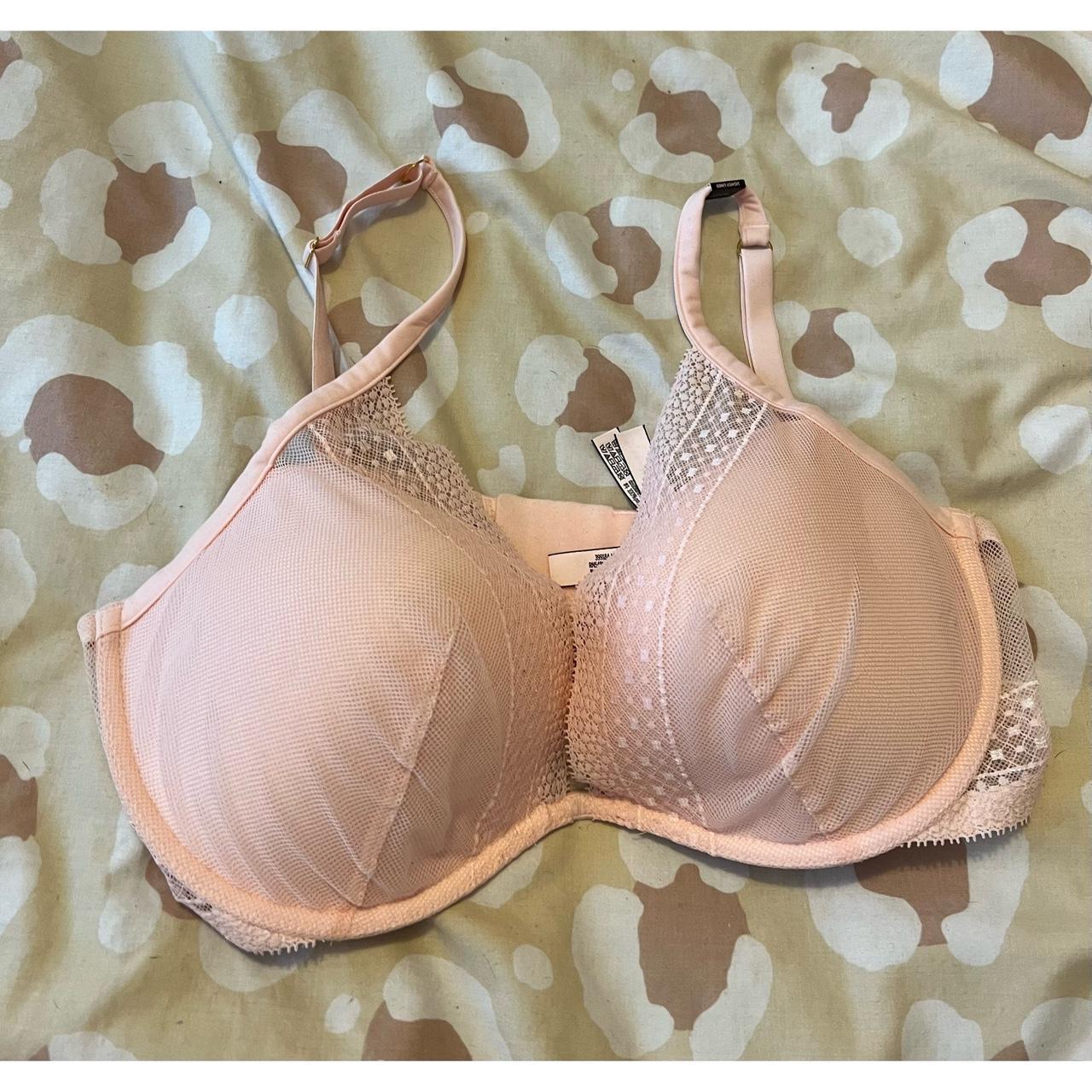 Victorias Secret Light Pink Lace Bra Brand New Depop