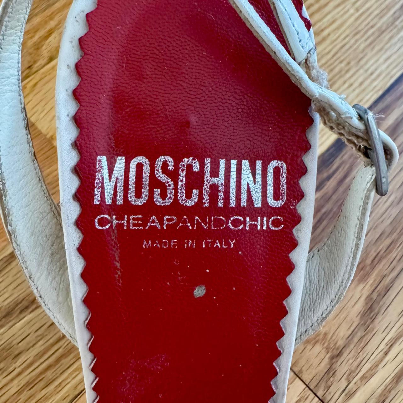 The most fabulous vintage Moschino red heels with... - Depop