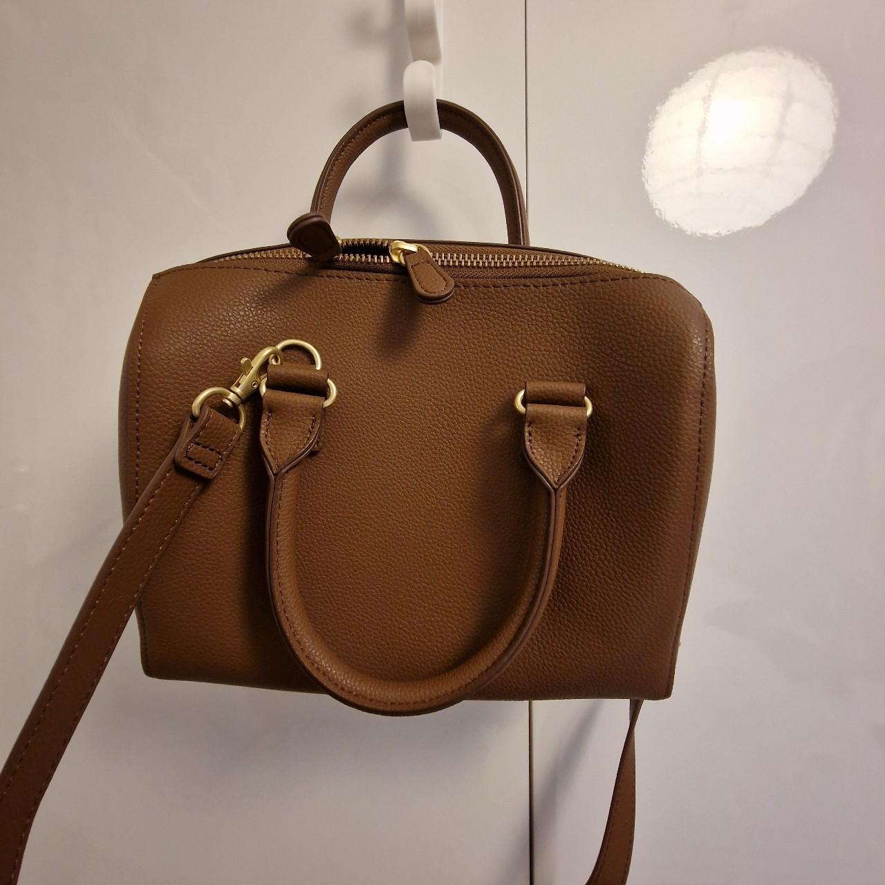 uniqlo brown handbag, can be worn as crossbody,... - Depop