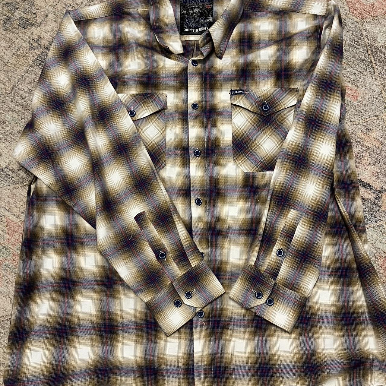 Dixxon ST Join The Army Flannel Brown and black... - Depop