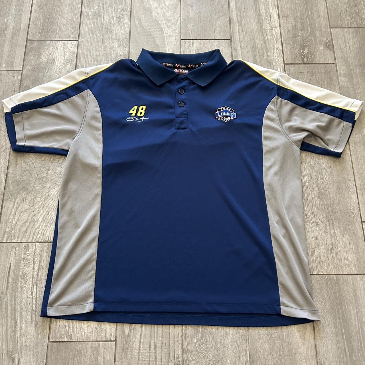 XL 28in-25in Jimmie Johnson #48 Nascar polo shirt -... - Depop