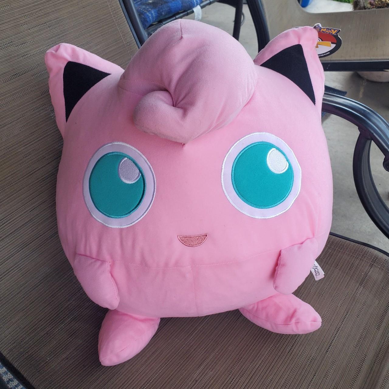 Pokemon Jigglypuff Large Hard Plush Toy Factory... - Depop