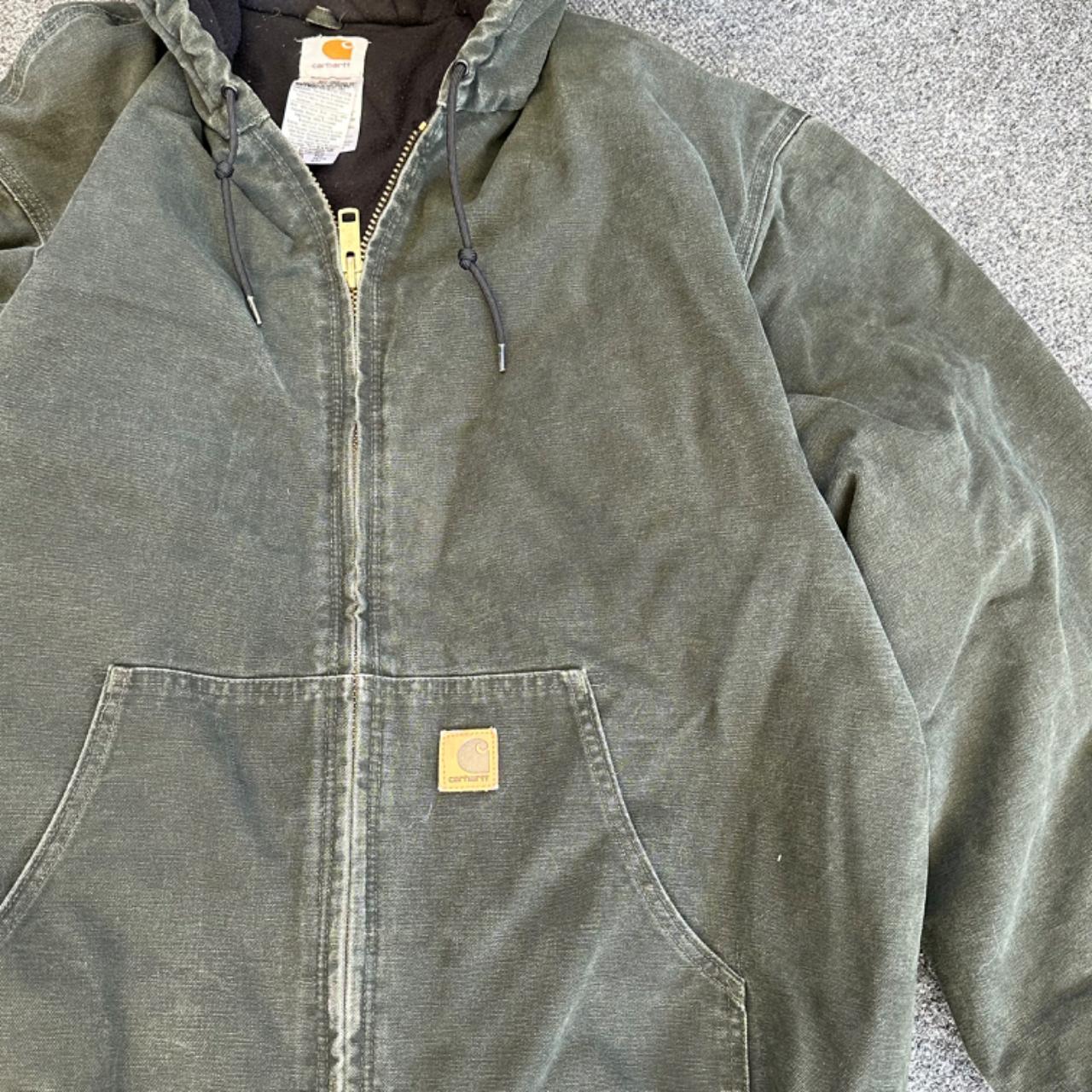 Vintage XXL Carhartt J130 Moss Jacket Beautiful... - Depop