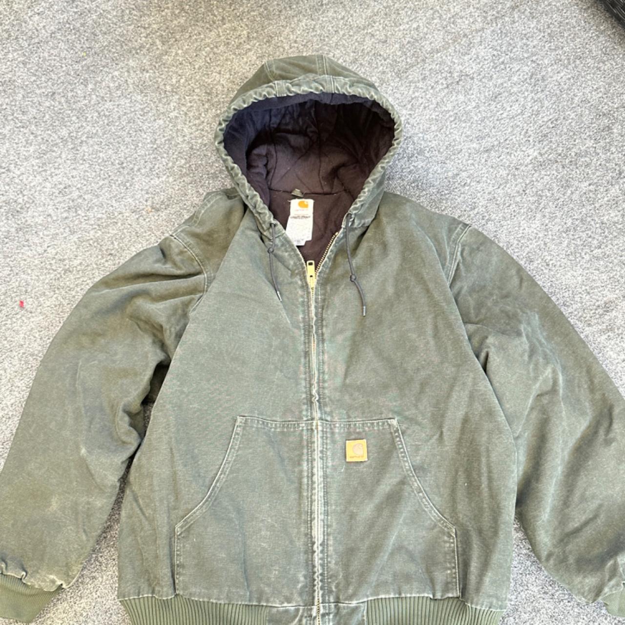 Vintage XXL Carhartt J130 Moss Jacket Beautiful... - Depop
