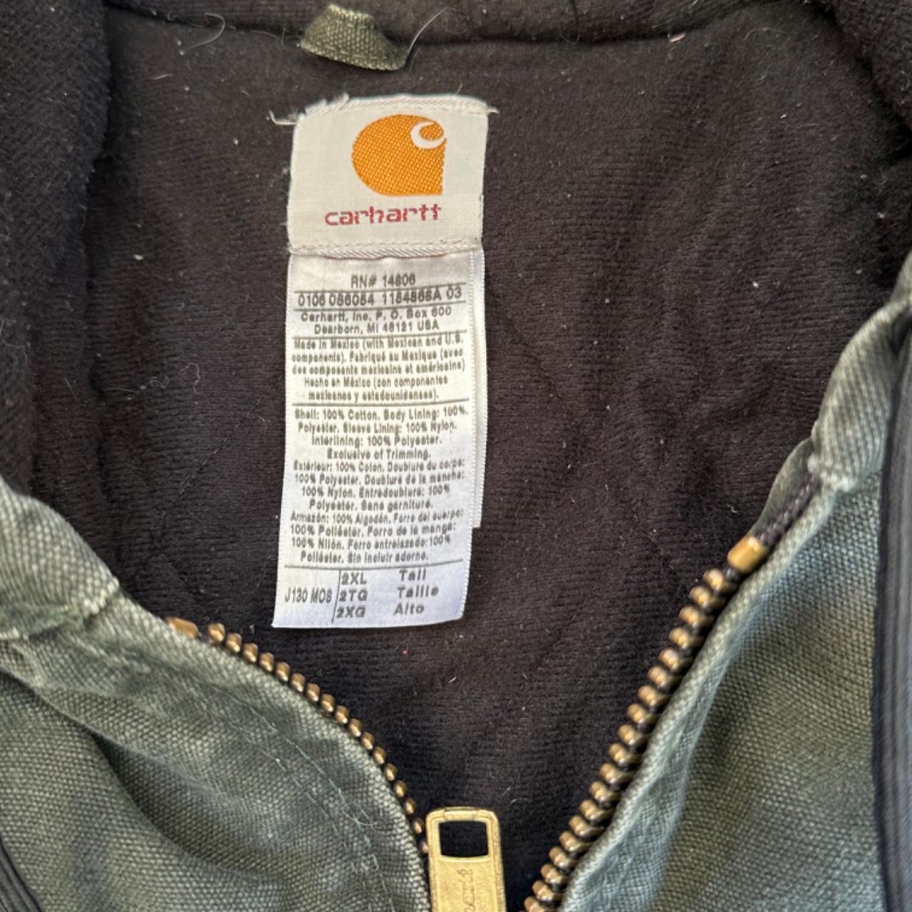 Vintage XXL Carhartt J130 Moss Jacket Beautiful... - Depop