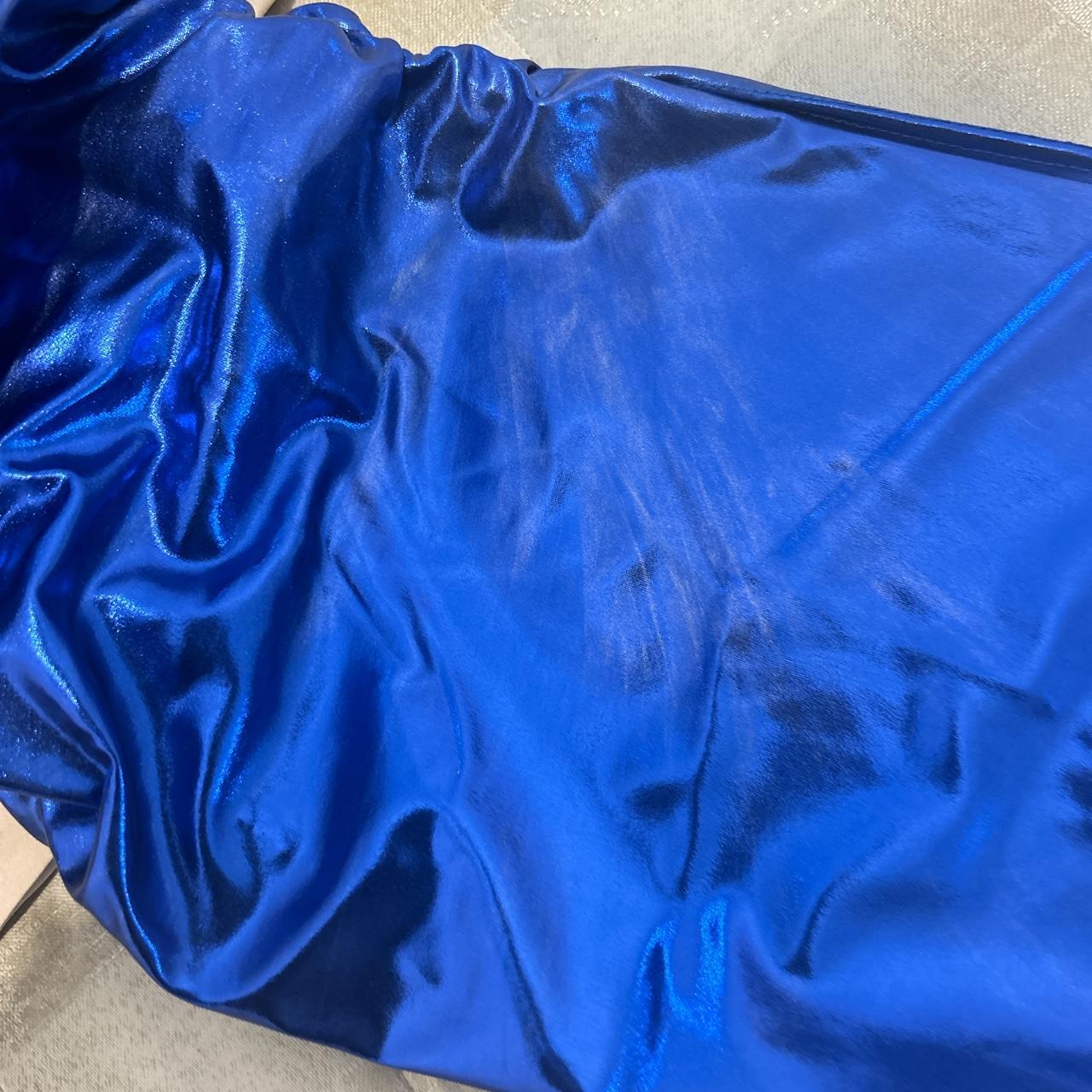 Blue metallic dress from Kokobay. Size 6. Worn once.... - Depop