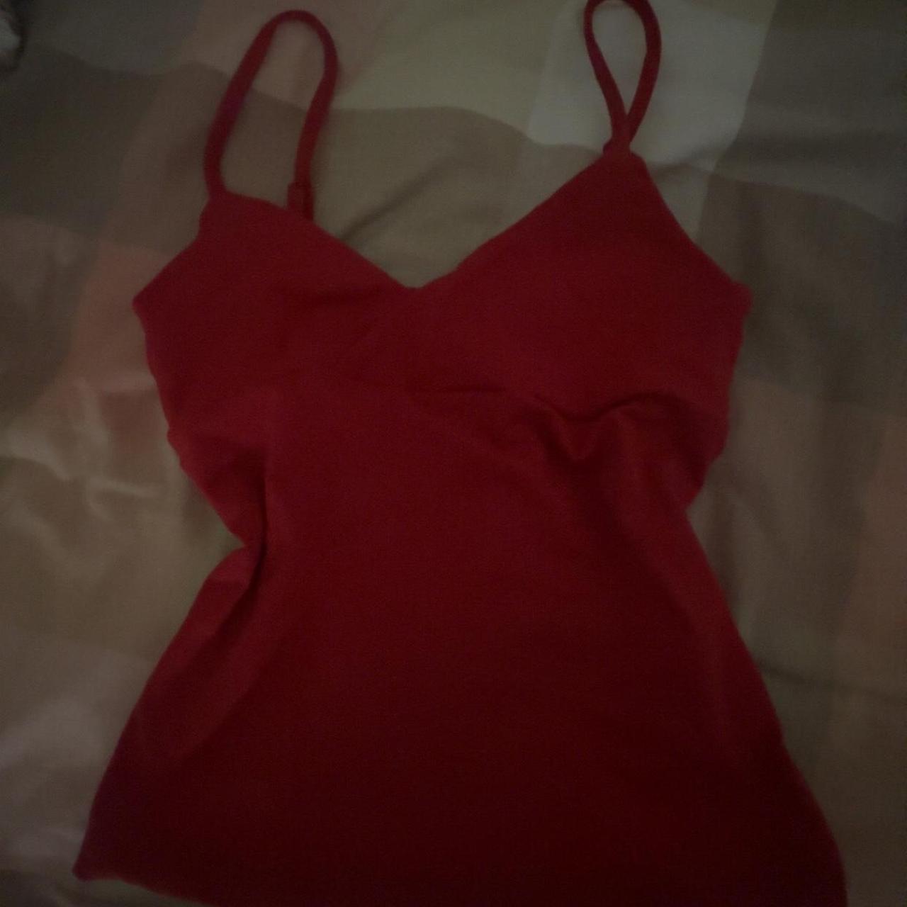 Red tank top glassons, never worn brand new #redtop | Depop