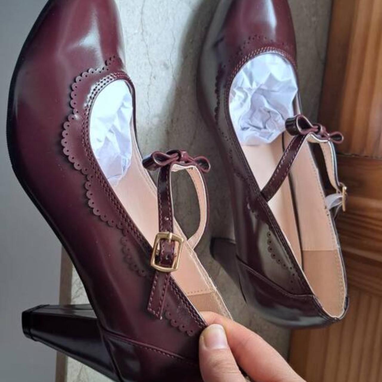 FREE SHIPPING Burgundy patent leather Mary Jane... | Depop