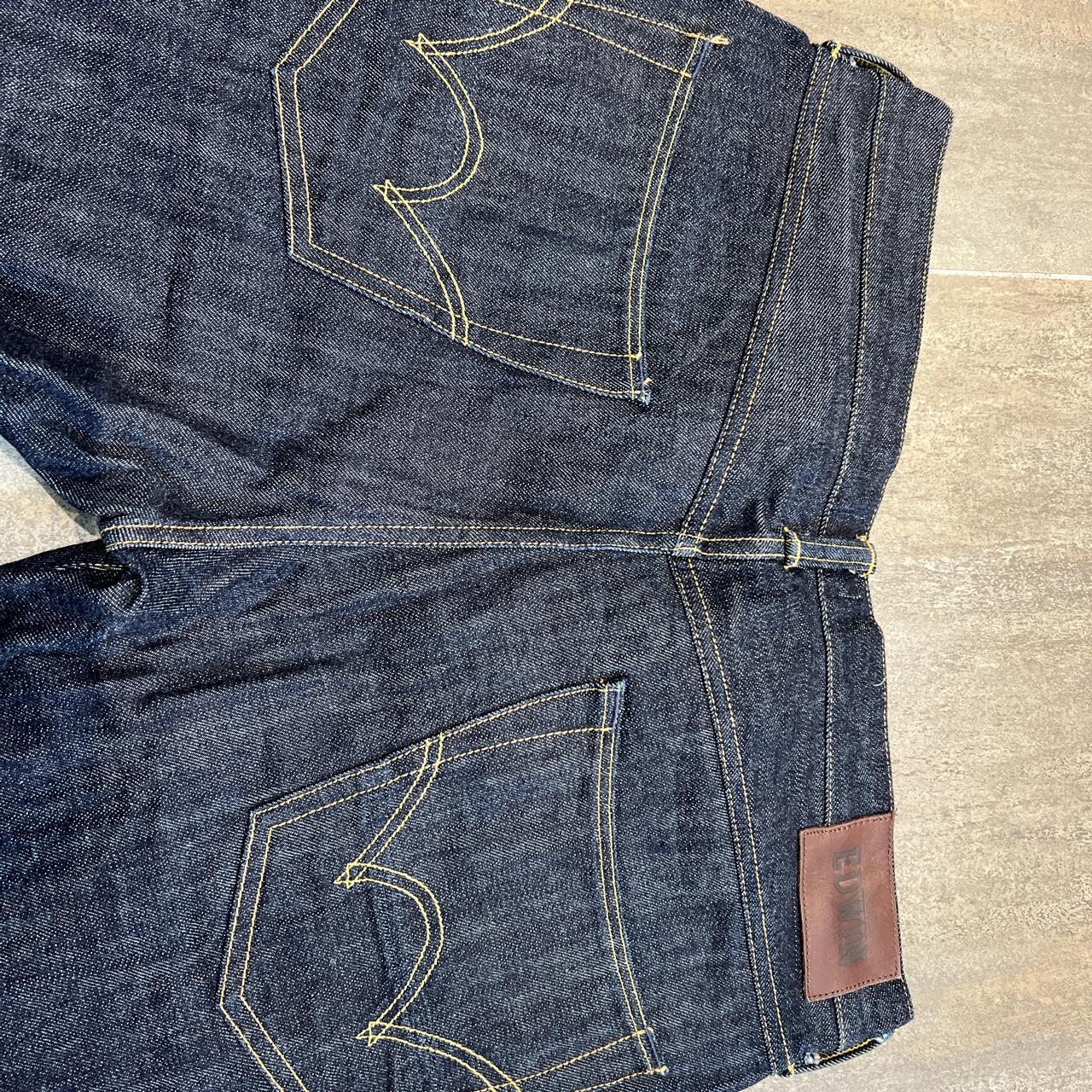 Edwin Men's Navy and Blue Jeans | Depop