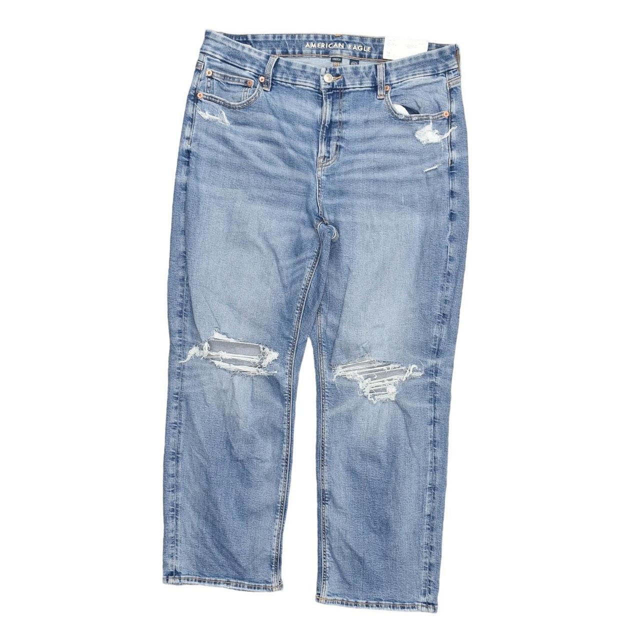 NEW American Eagle Size 16 Short Blue Curvy Straight... - Depop