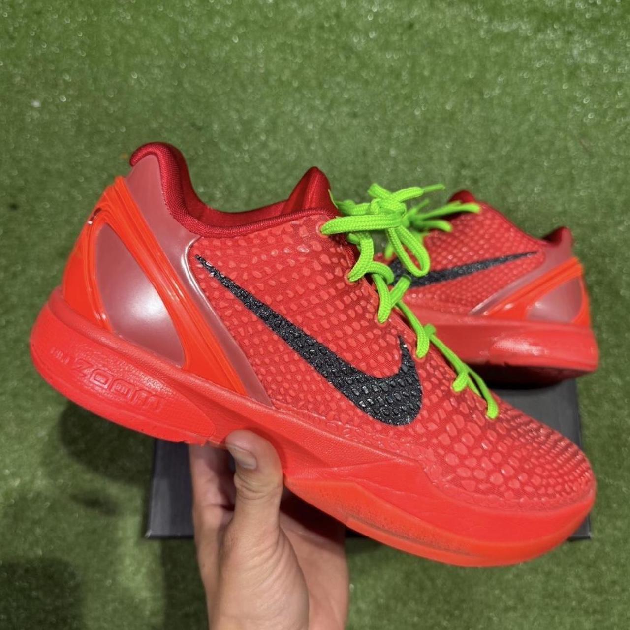 Nike Kobe 6 Protro "Reverse Grinches" red and green... | Depop