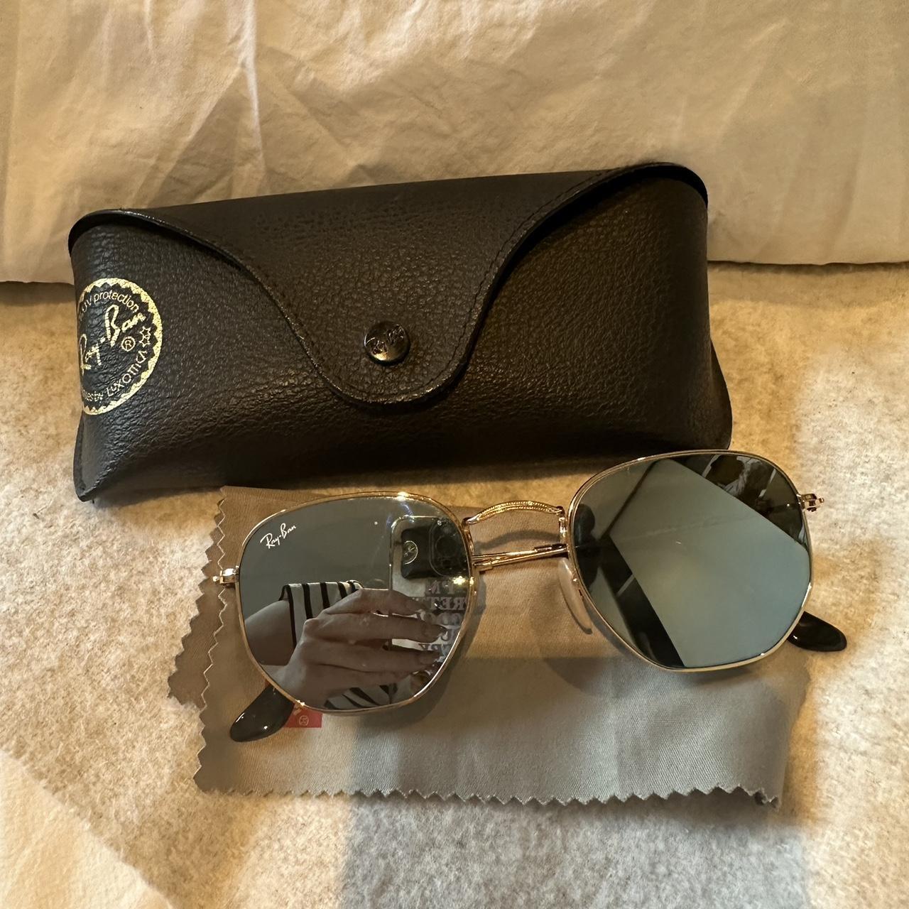 Reflective Ray Ban sunglasses, bought a couple... - Depop