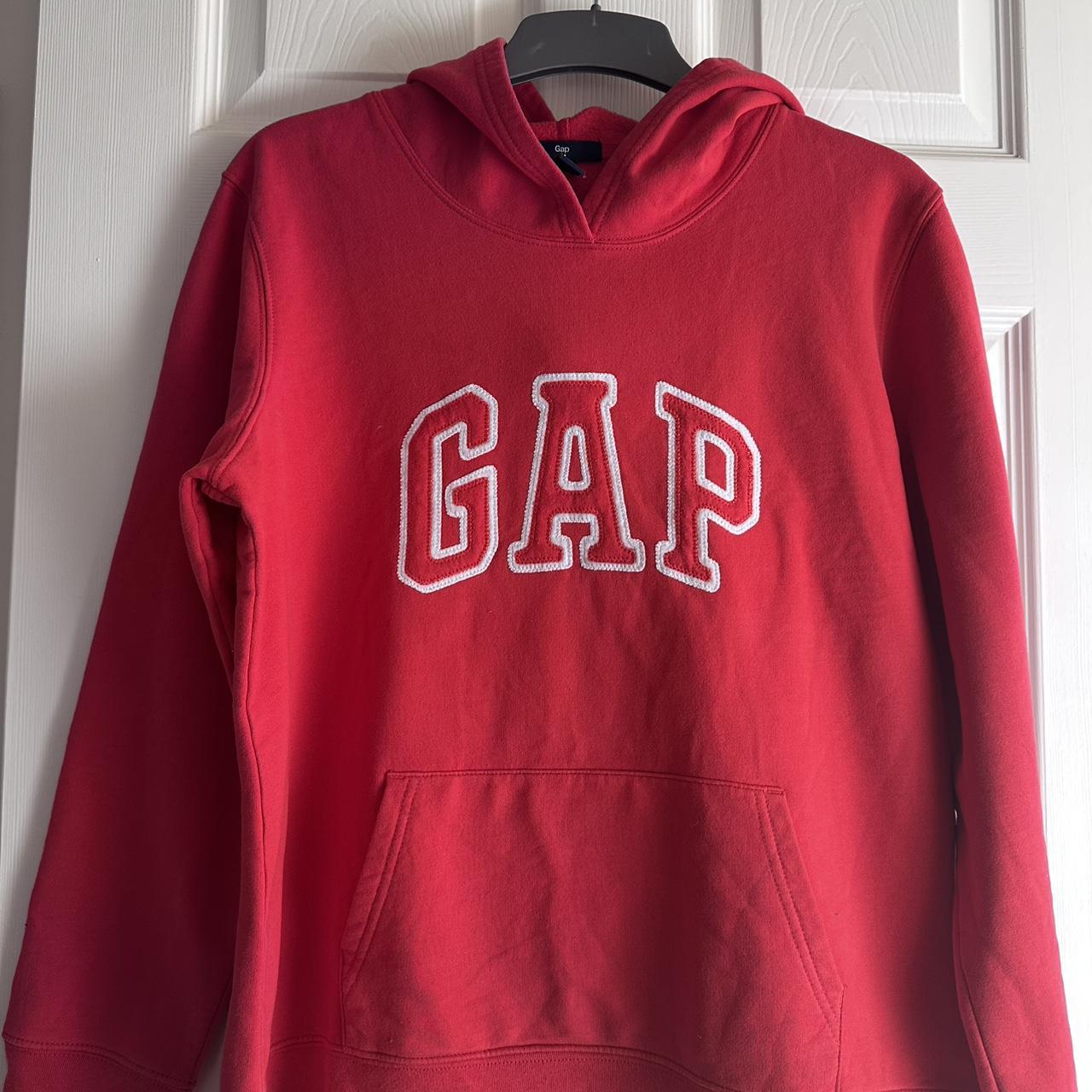 Red Gap hoodie size XL but more like L #gap - Depop