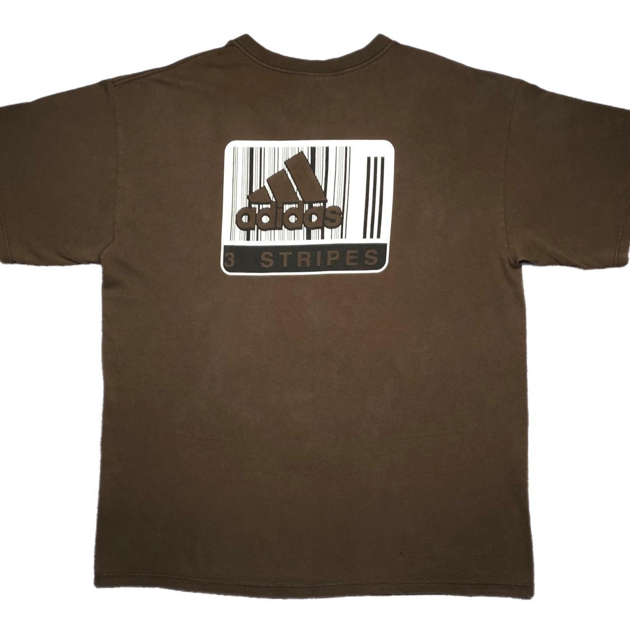 Vintage 90s Adidas Barcode Logo “3 Stripes” Double... | Depop