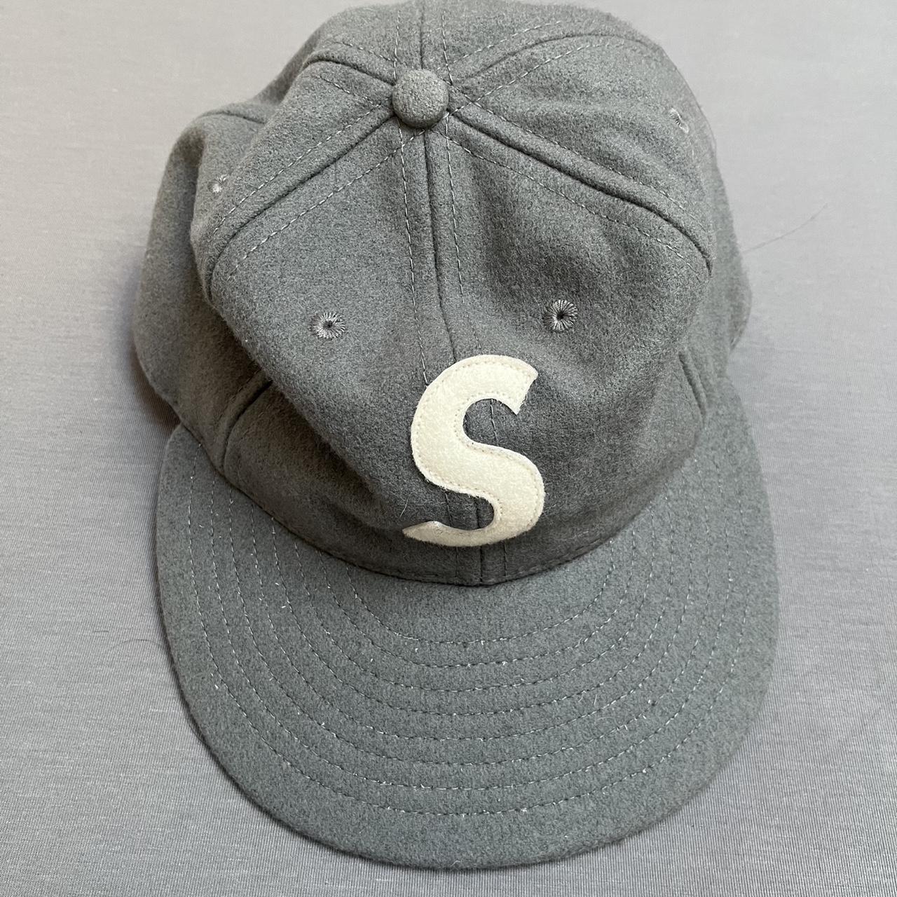 supreme grey ebbets field cap size 7 1/4 | Depop