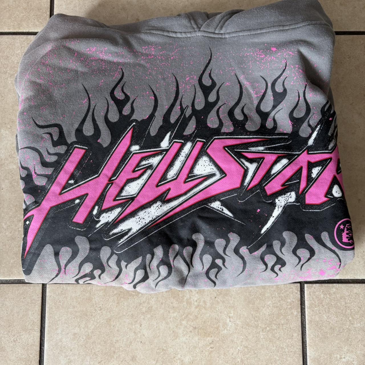 HELLSTAR HOODIE SIZE L OVERSIZED FIT NFC TAG BRAND NEW - Depop