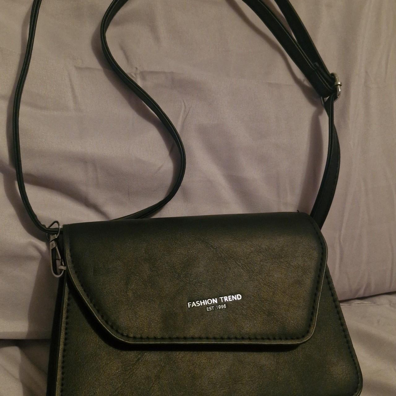 Small black shoulder bag with silver hardware. Never... - Depop