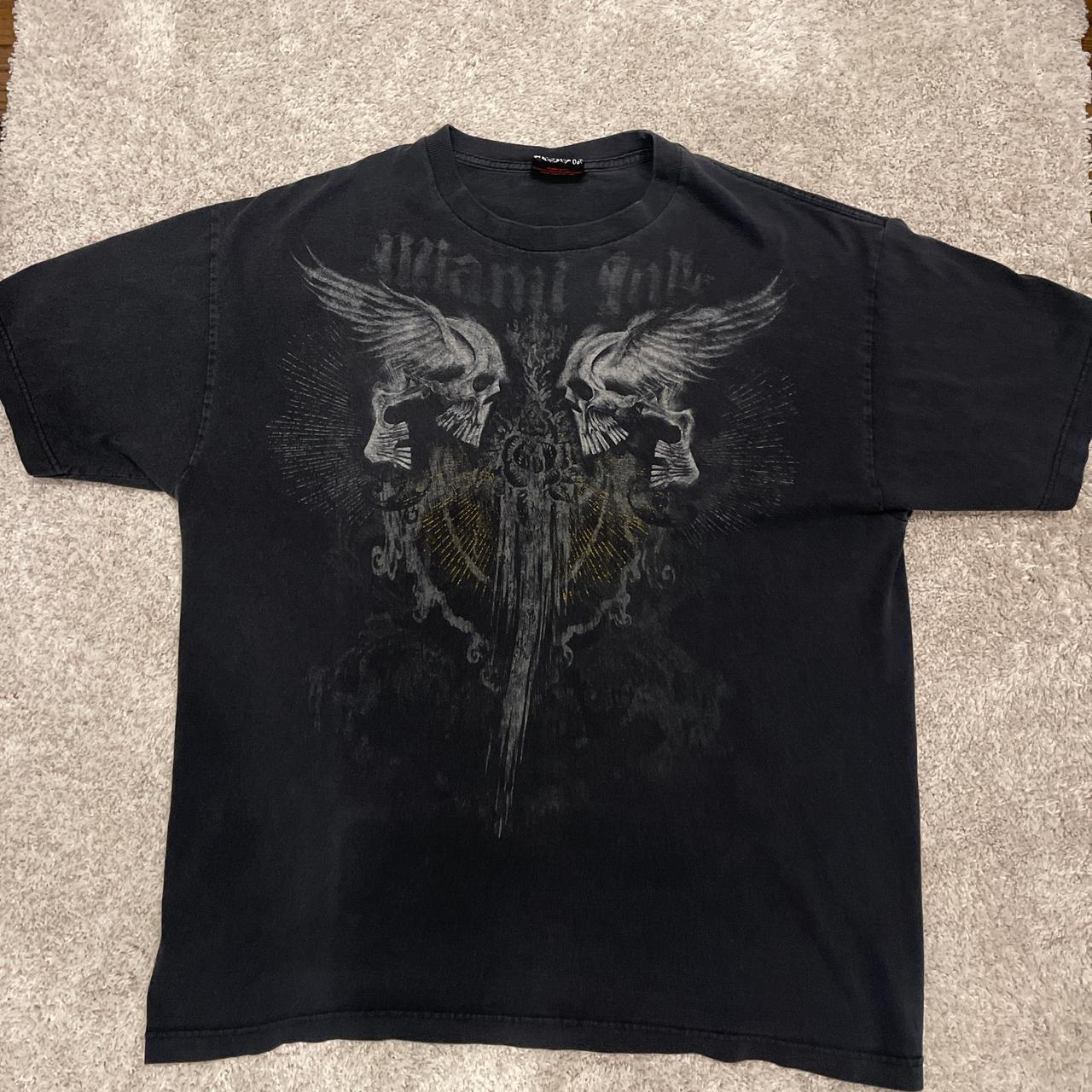 Black & grey vintage Miami Ink T-shirt size oversized L | Depop