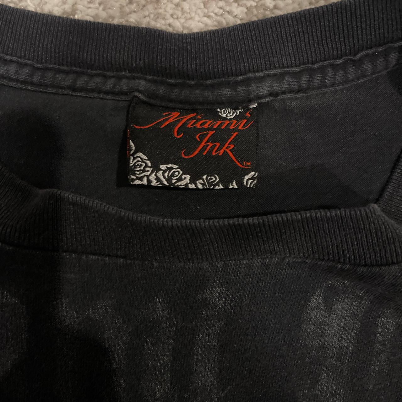 Black & grey vintage Miami Ink T-shirt size oversized L | Depop