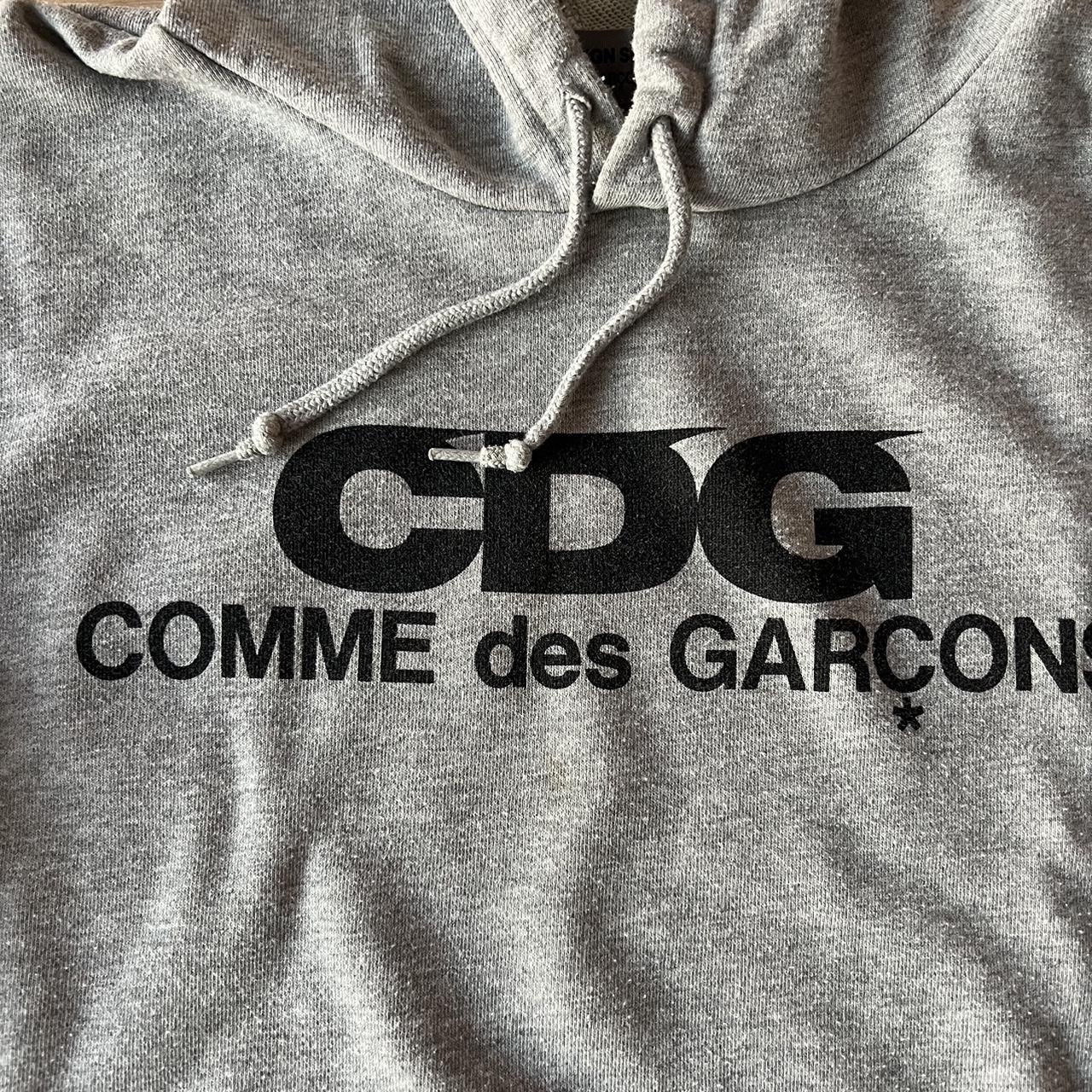 Comme des Garçons CDG grey hoodie size large but... - Depop