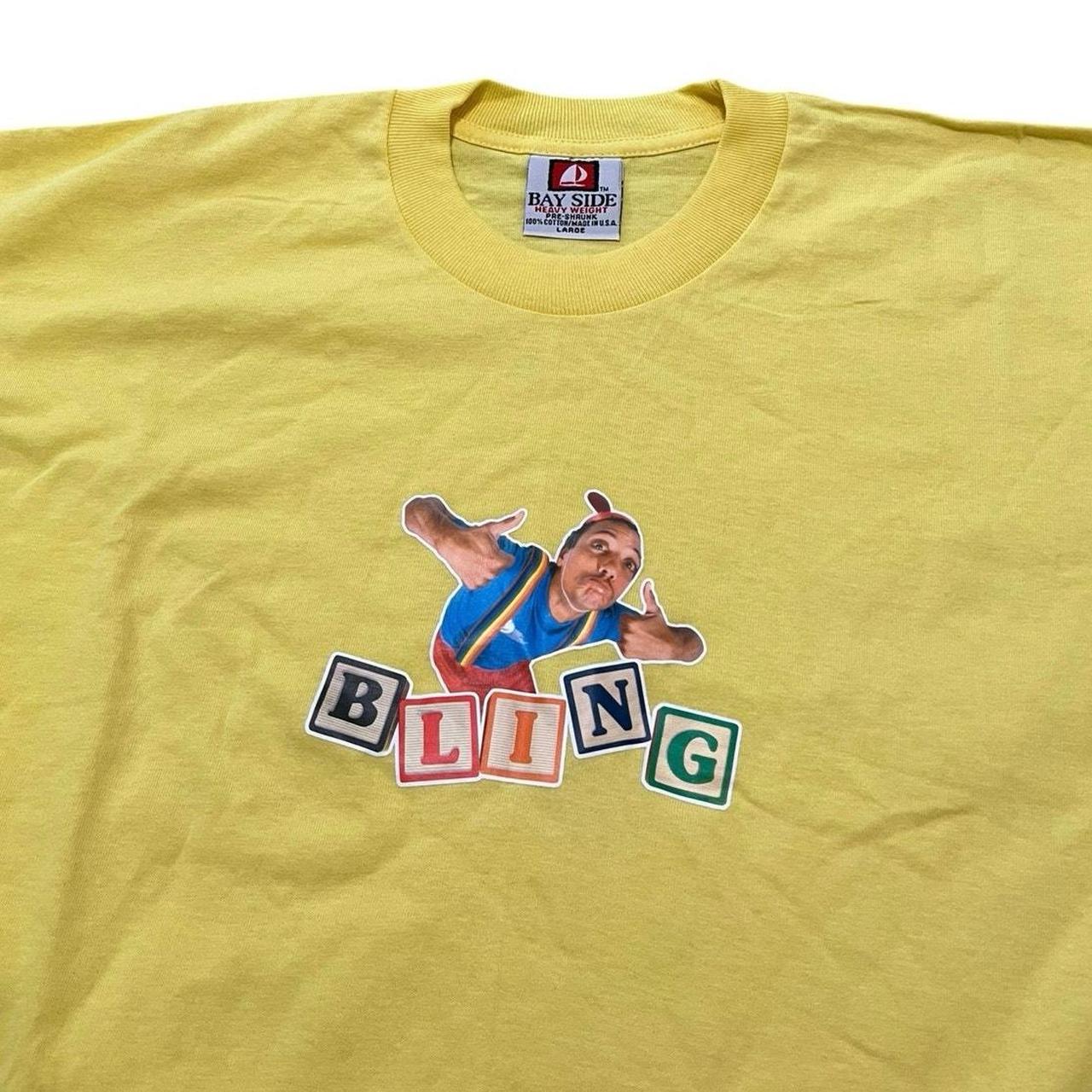 Bum Fights Bling Bling Yellow T-shirt New Size L... | Depop