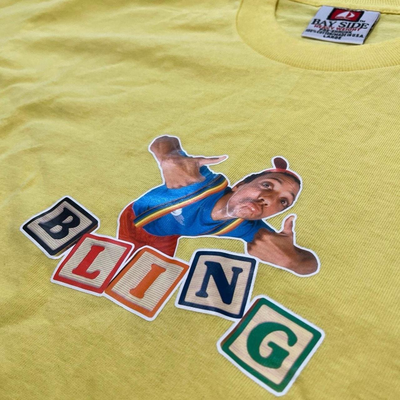 Bum Fights Bling Bling Yellow T-shirt New Size L... | Depop