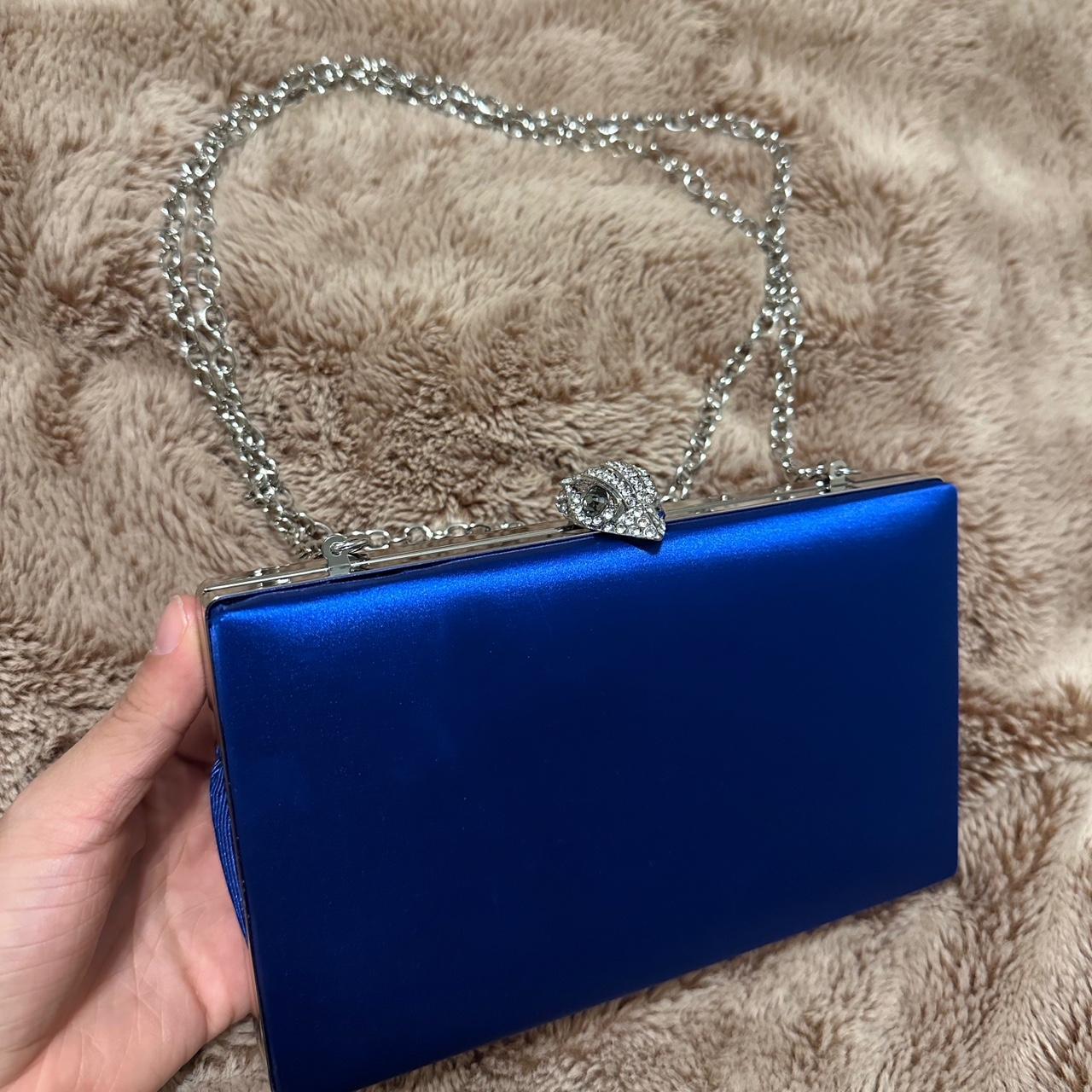 Kurt Geiger Blue clutch bag 💙 Worn out once. Great... - Depop