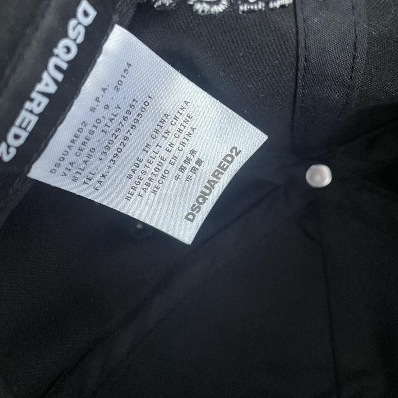 Dsquared2 strap back cap never worn Black #dsquared... - Depop