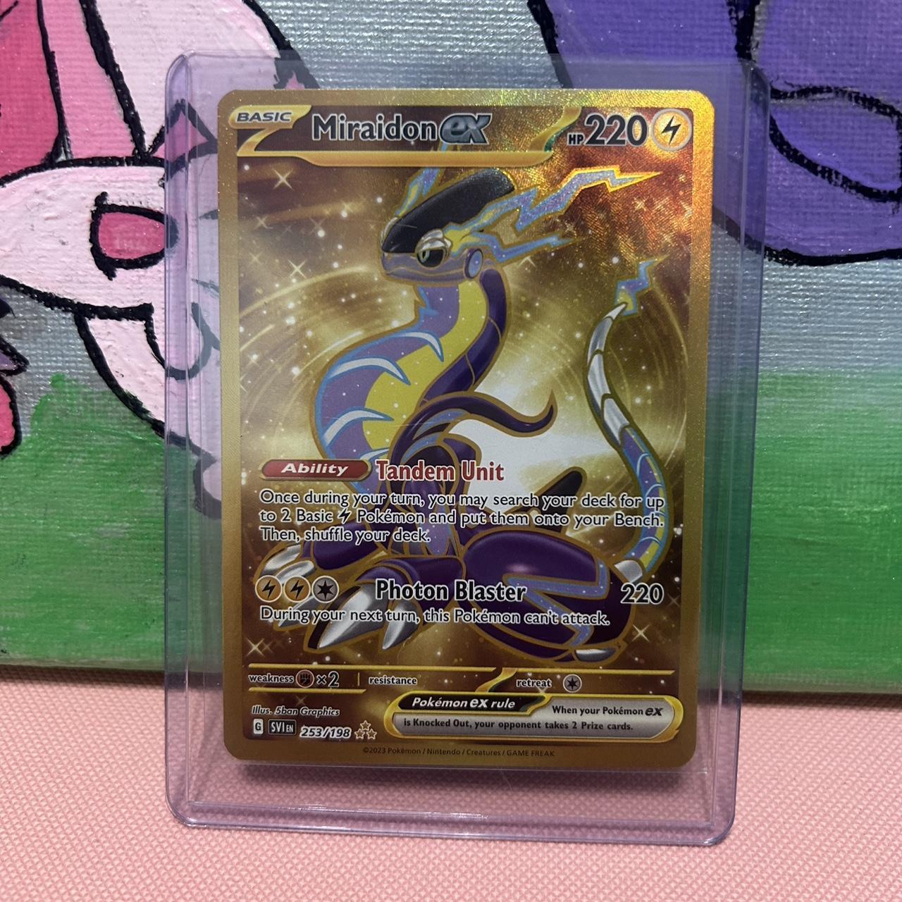 Pokemon S&V Miraidon EX full art Pokemon card 253/198 | Depop