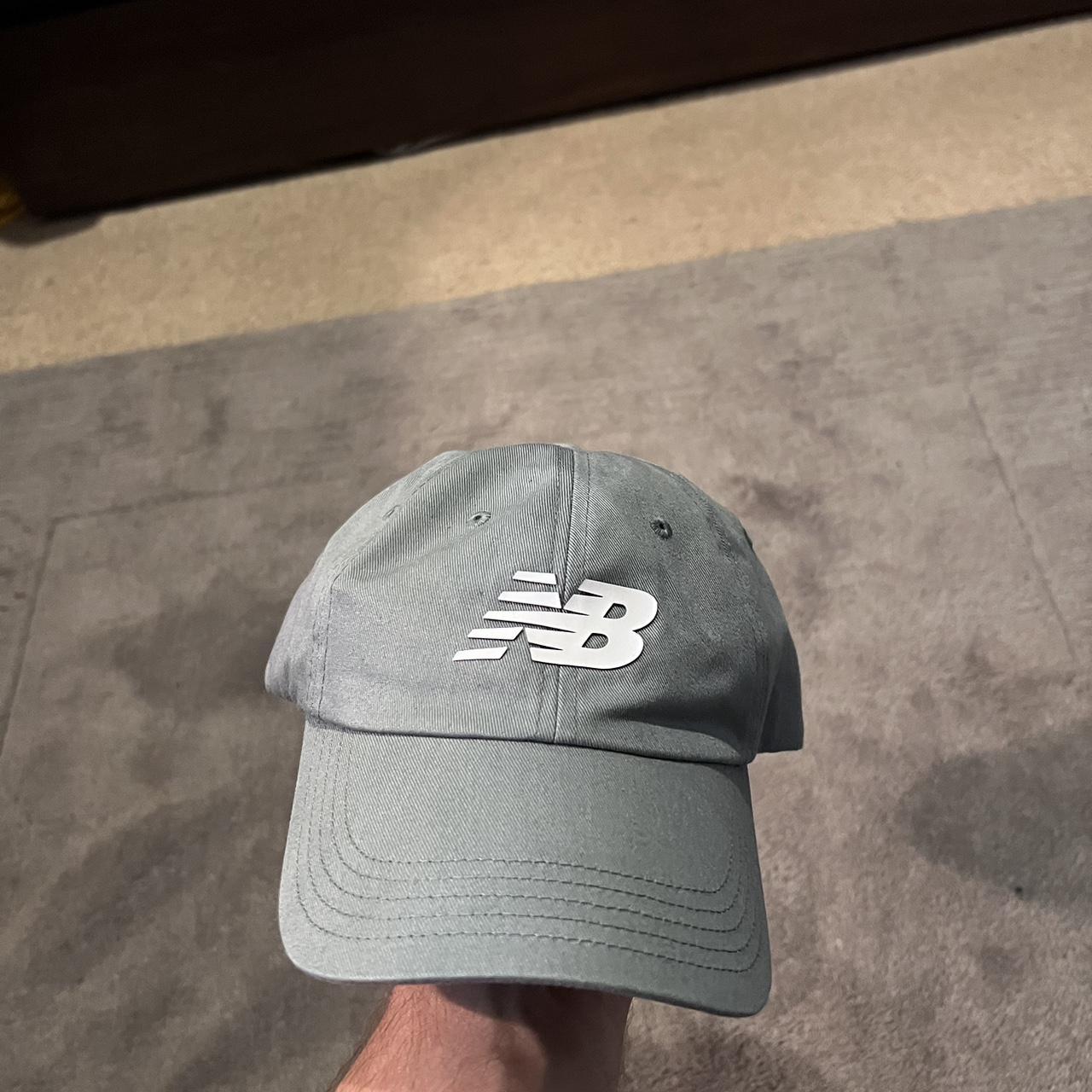New Balance grey / light blue hat - Depop