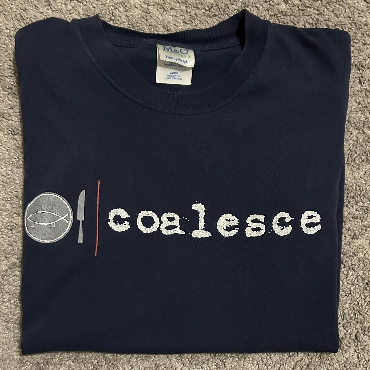 RARE 00s Coalesce Band VTG T-Shirt Size L Fork And... - Depop