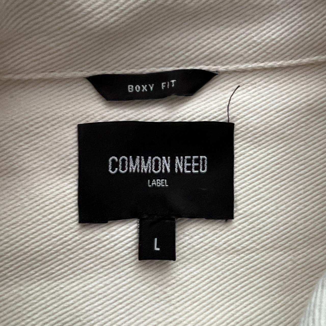 White Common Need over shirt boxy fit - Depop