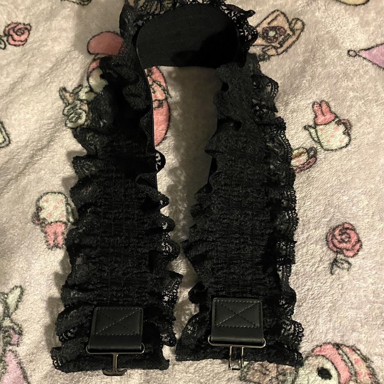 Black lace suspender belt #goth #gothic... - Depop