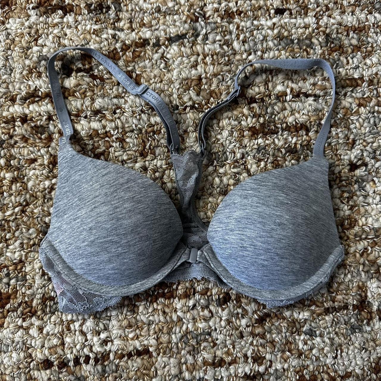 Victoria Secret Razorback Gray Bra Brand: Victoria... - Depop