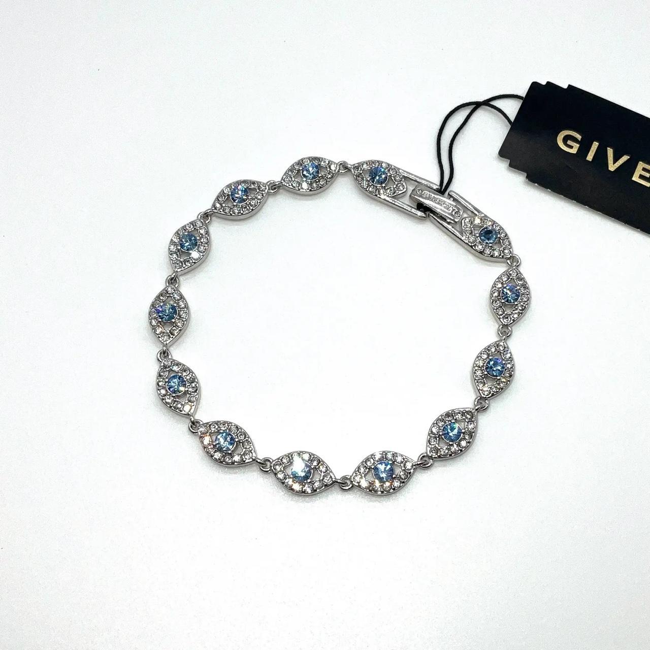Givenchy Crystal Flex Bracelet Blue Brand New w/... | Depop