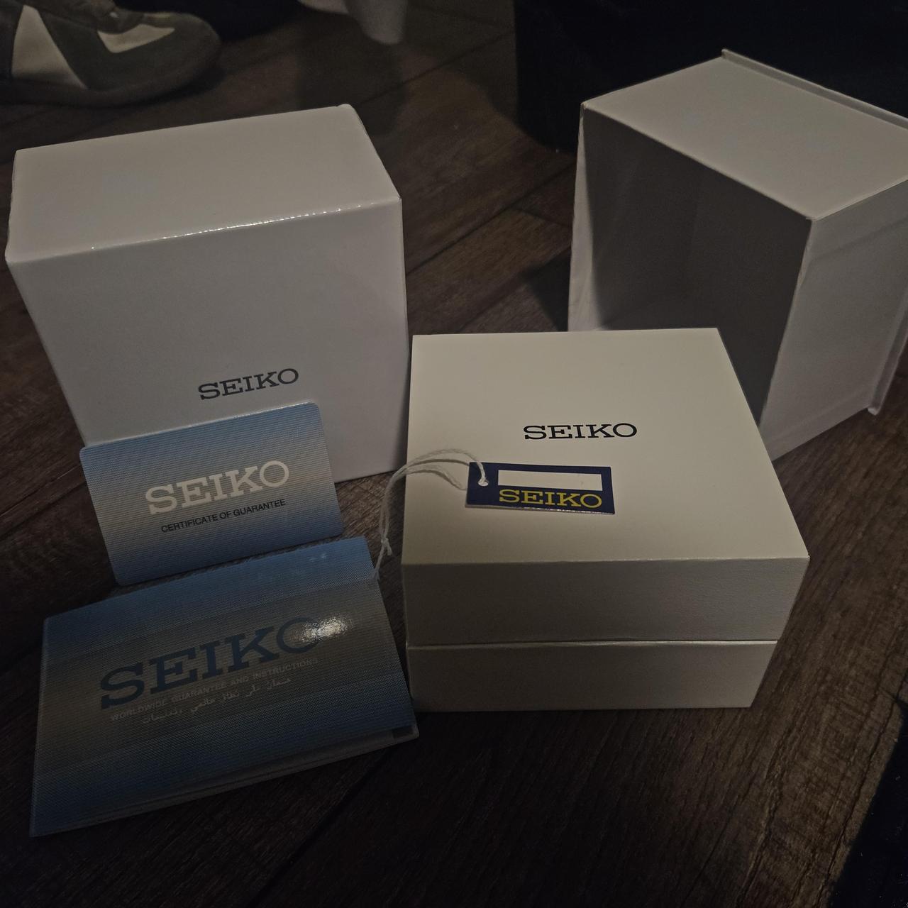 Seiko 5 watch packaging Comes with everything... | Depop