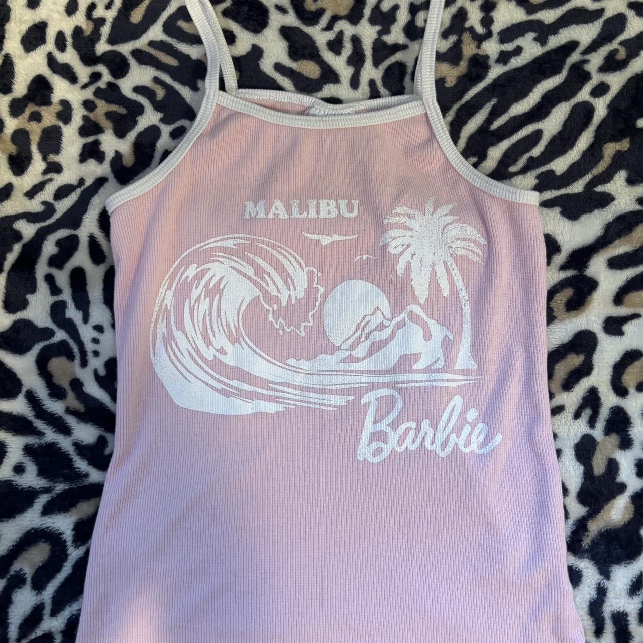 Y2k Barbie tank, kids size 12 but can fit women’s... - Depop