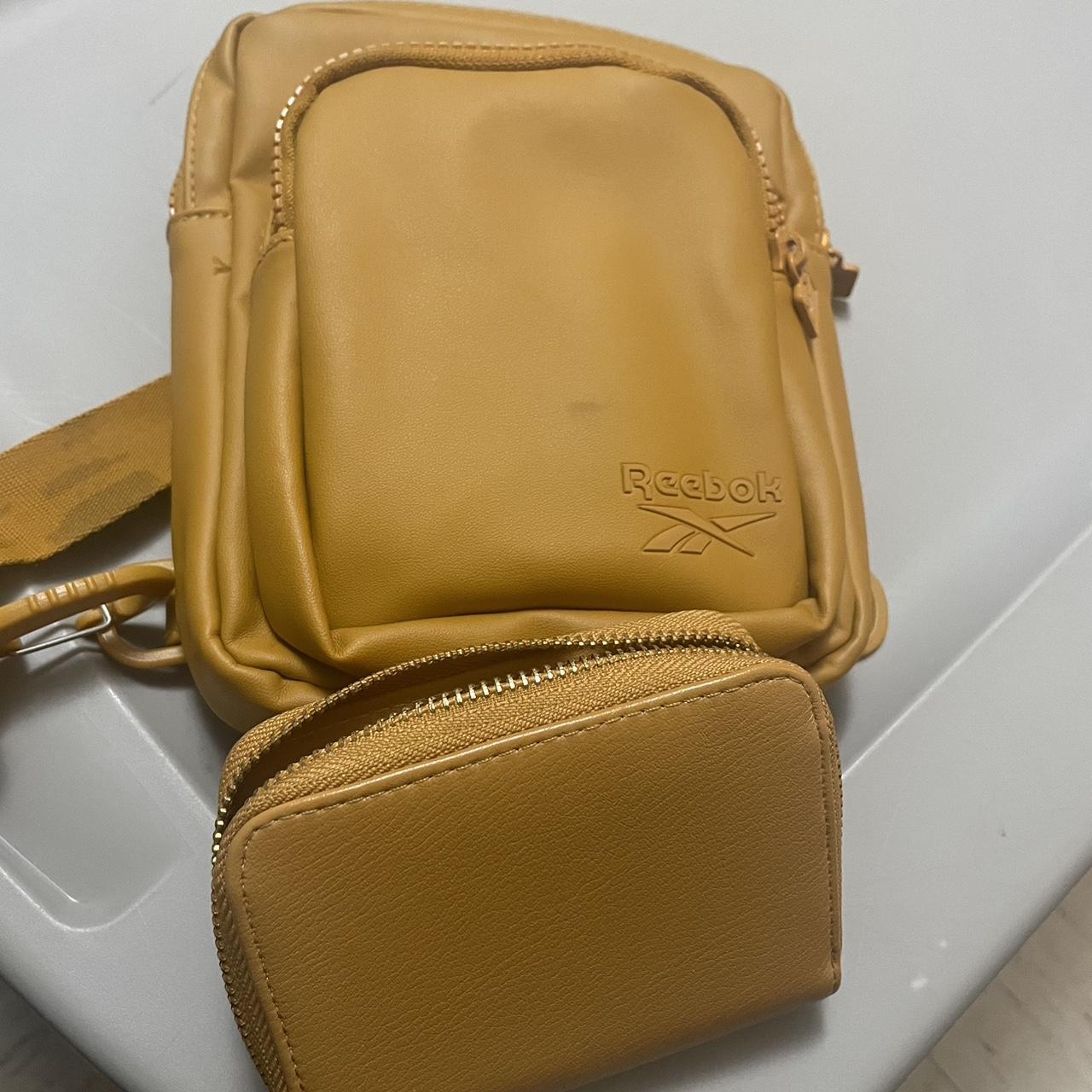 Mustard Reebok crossbody with a matching mustard a... | Depop