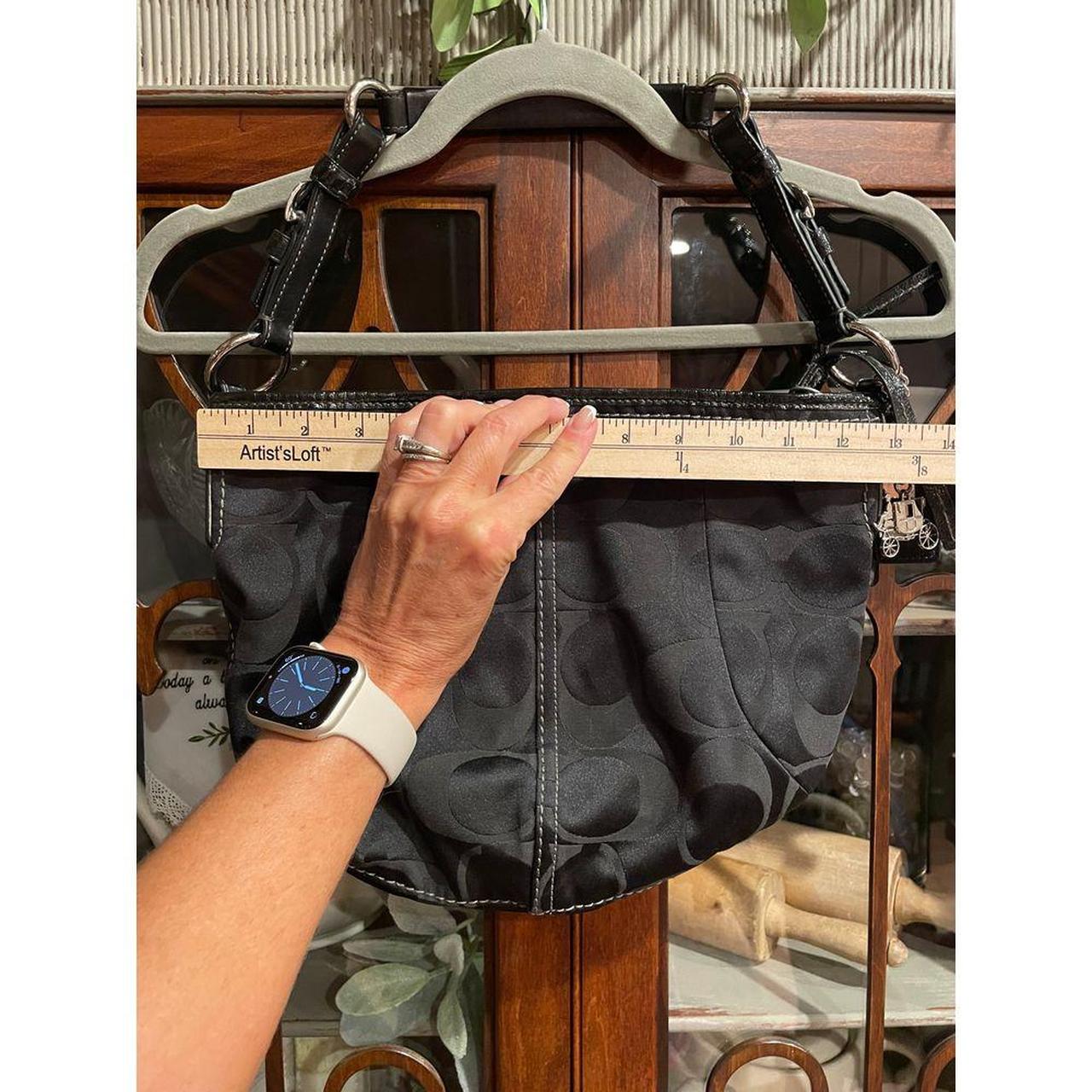 COACH VINTAGE H0868-12675 Signature Black Hobo... - Depop