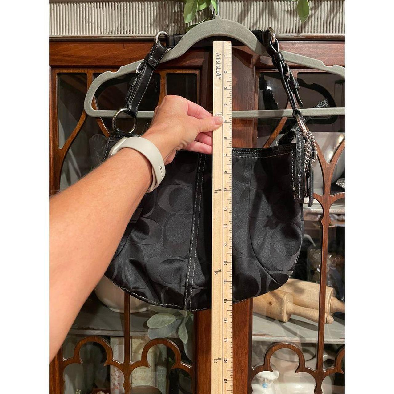 COACH VINTAGE H0868-12675 Signature Black Hobo... - Depop