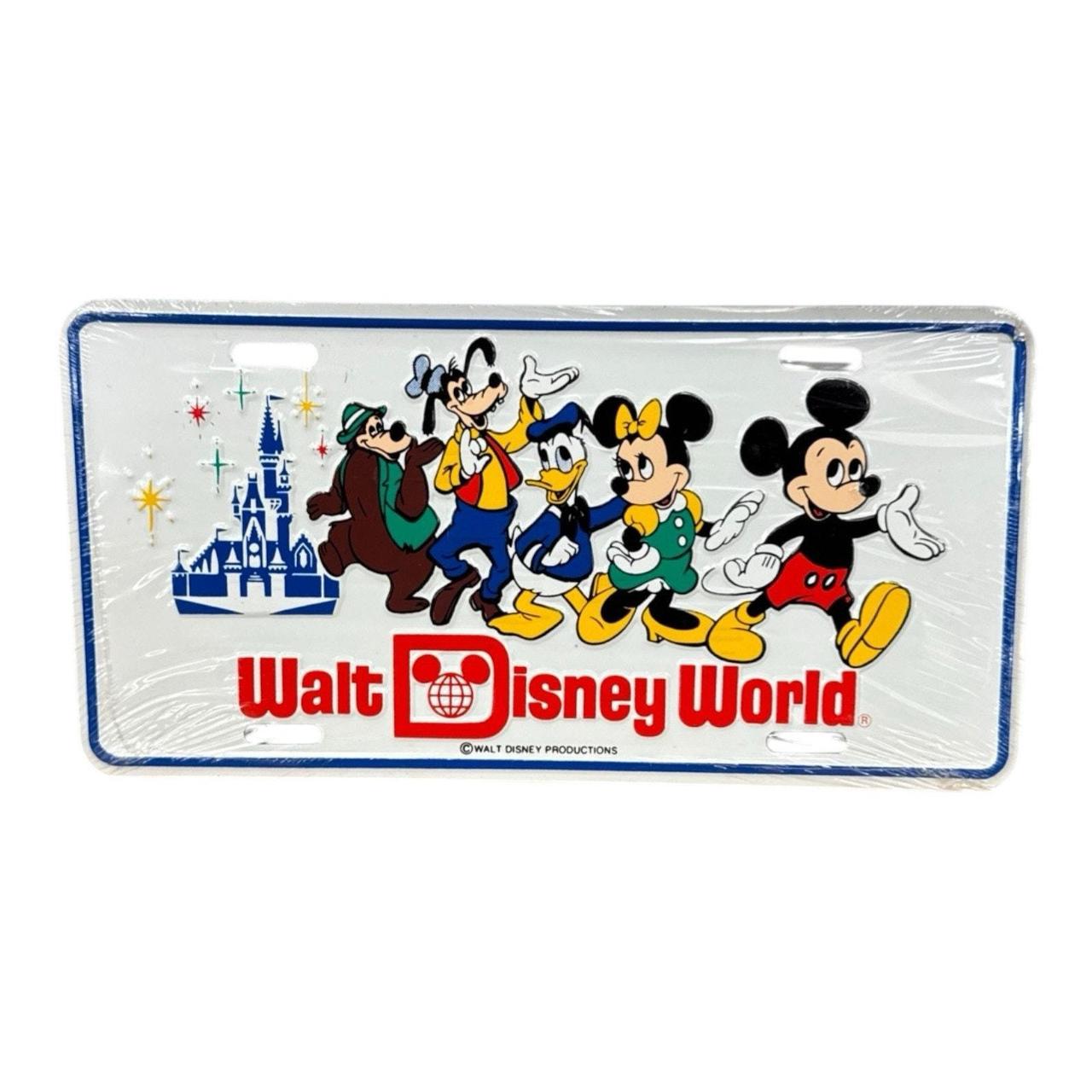 Vintage Walt Disney World License Plate Sign 1980s... | Depop